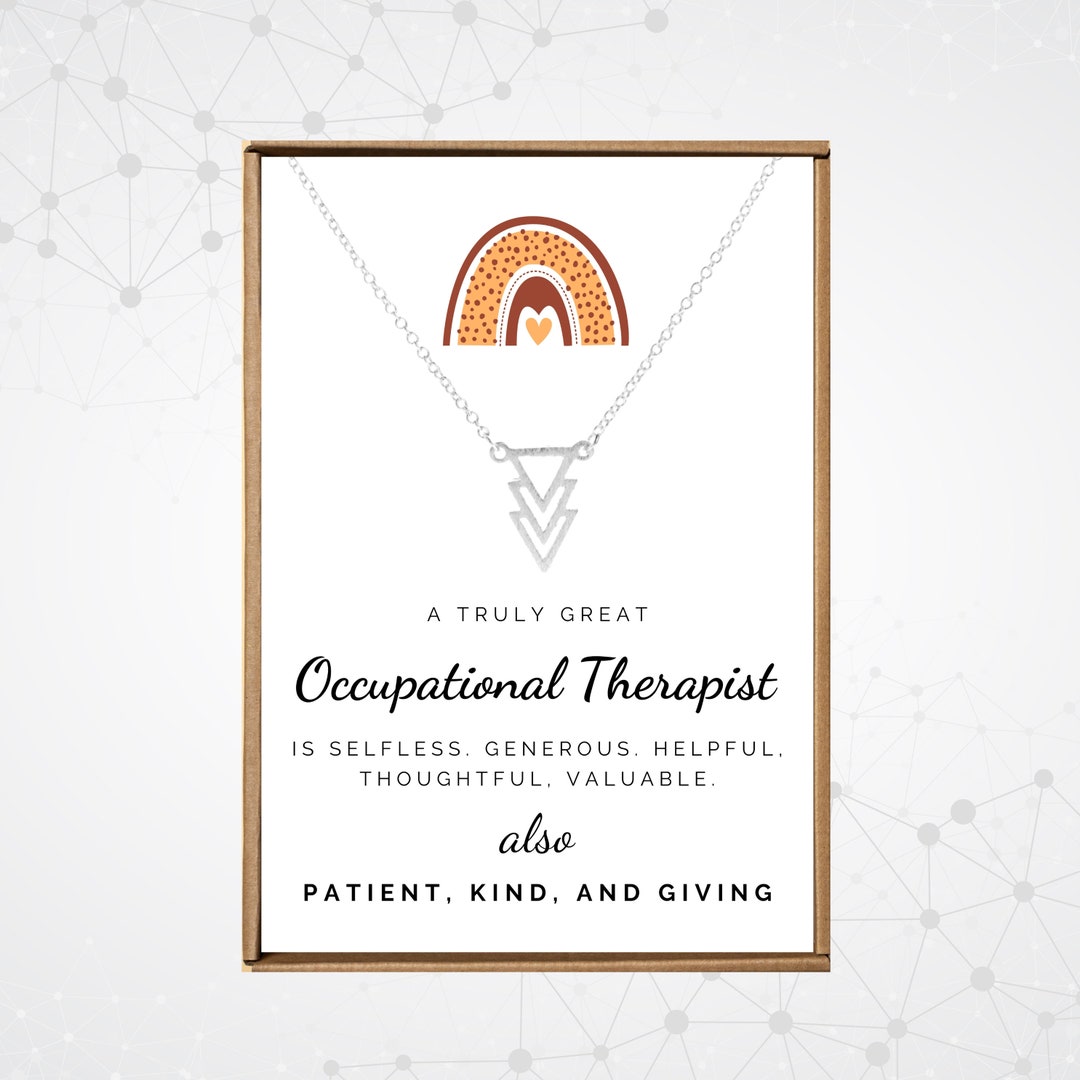 Occupational Therapist Gifts, OT Graduation Necklace, Appreciation ...