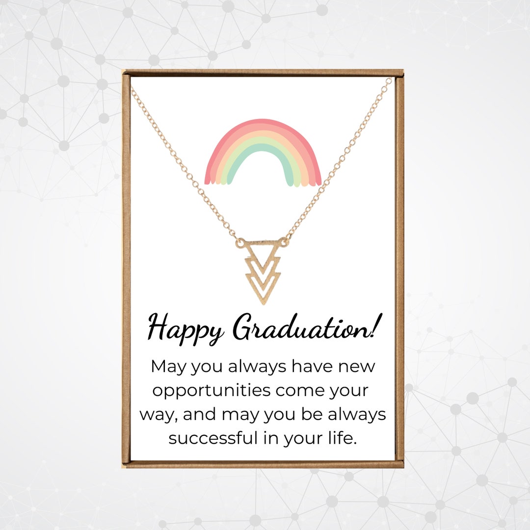 Happy Graduation Necklace 2023, Daughter College Graduate Present ...