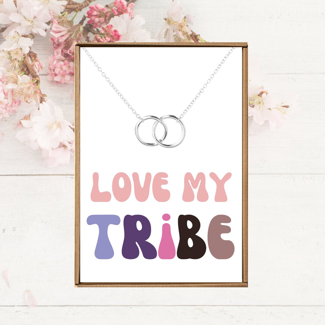 Love My Tribe Gifts, Besties Matching Necklaces, Find Your Tribe, Love ...