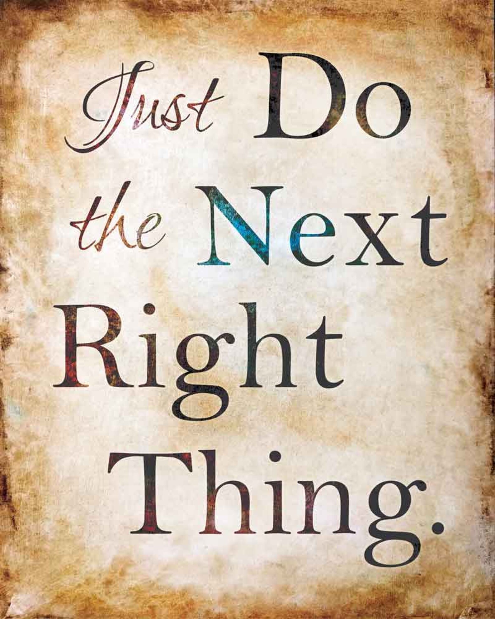 DIGITAL Do the Next Right Thing 8x10 Addiction Recovery Motivational ...