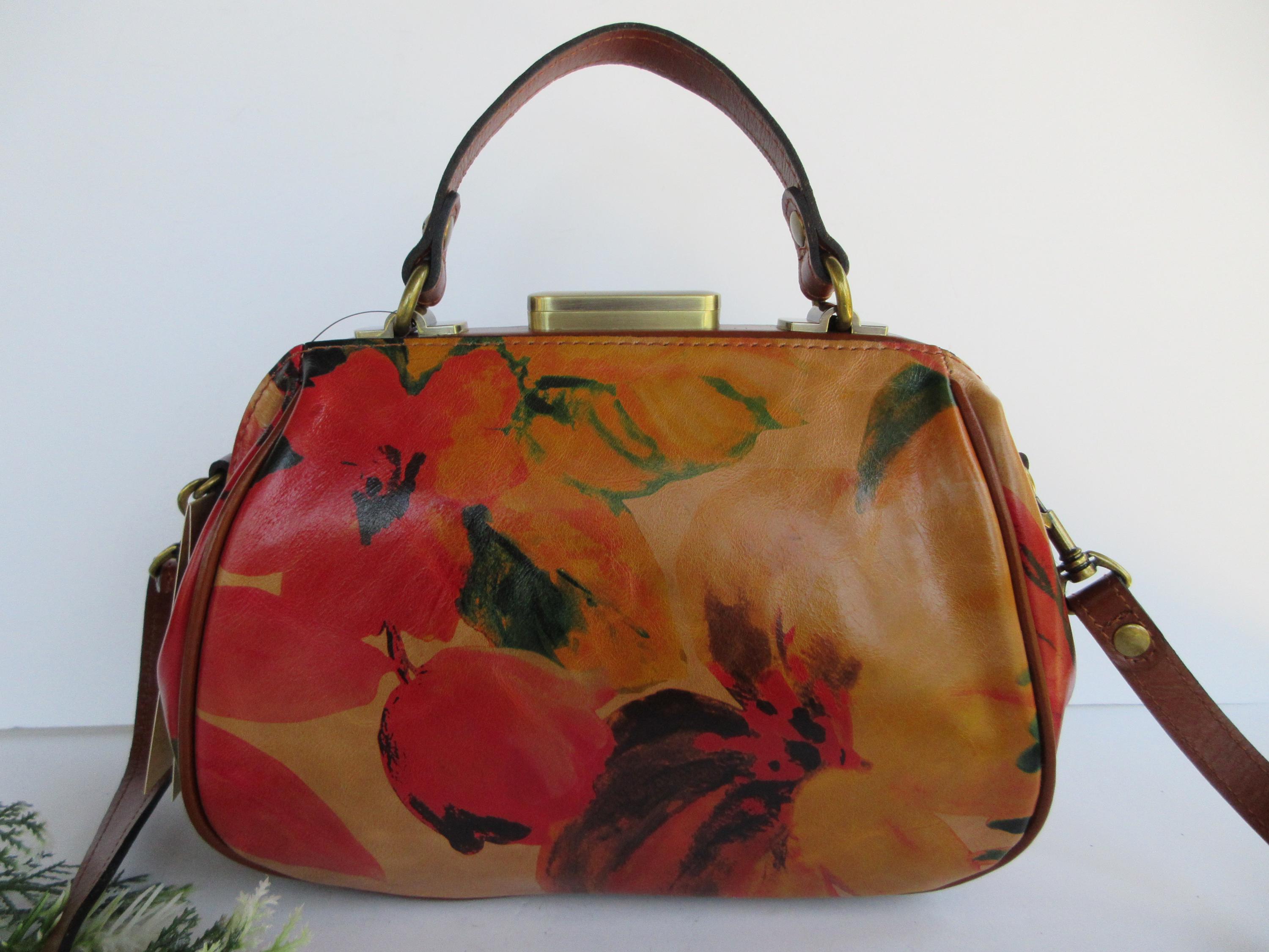 Patricia Nash Gracchi Spring Multi Leather Frame Satchel Purse – NWT - Etsy