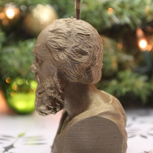 Socrates Christmas Ornament 3D Printed 3" With Loop (all Philosophers ...
