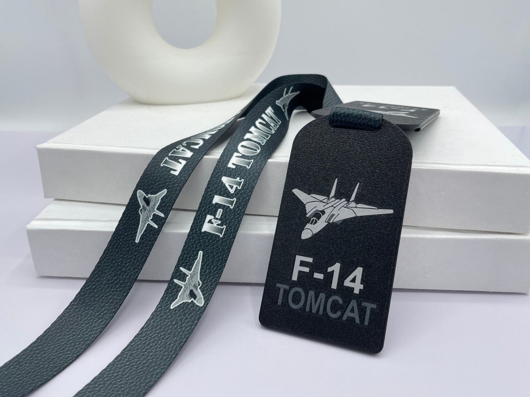 F-14 Tomcat Double Badge Holder and Matching Satin Safety Lanyard Holds ...