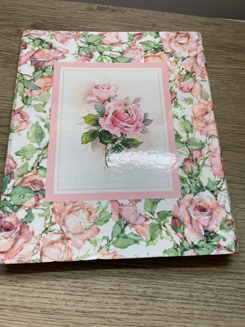 Vintage Hallmark Writing Set Paper Envelopes the Splendour of Roses 70s ...