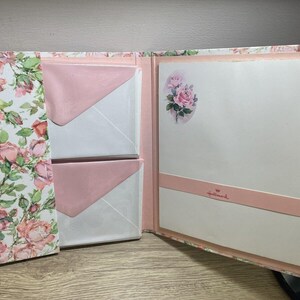 Vintage Hallmark Writing Set Paper Envelopes the Splendour of Roses 70s ...
