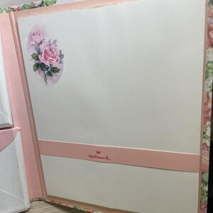 Vintage Hallmark Writing Set Paper Envelopes the Splendour of Roses 70s ...
