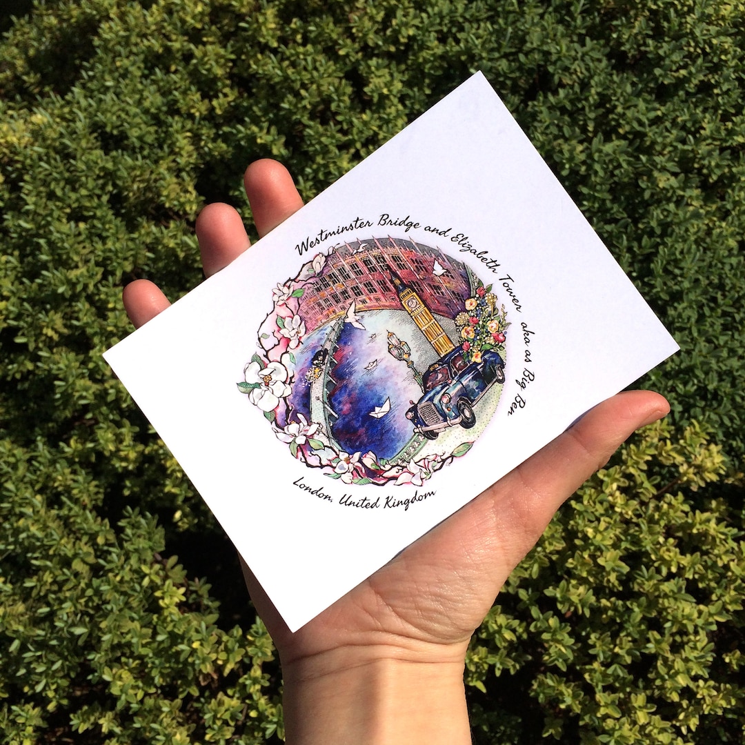 Westminster and Big Ben Postcard. Part of My Pretty City Cards ...