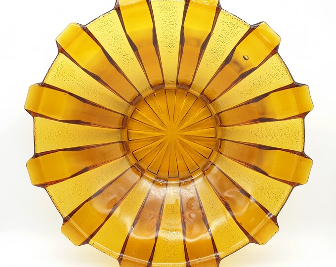 1930's Stolzle Art Deco Bowl Amber Glass Dish Czech Hermanova Hut ... 1930's Stolzle Art Deco Bowl Amber Glass Dish Czech Hermanova Hut ...