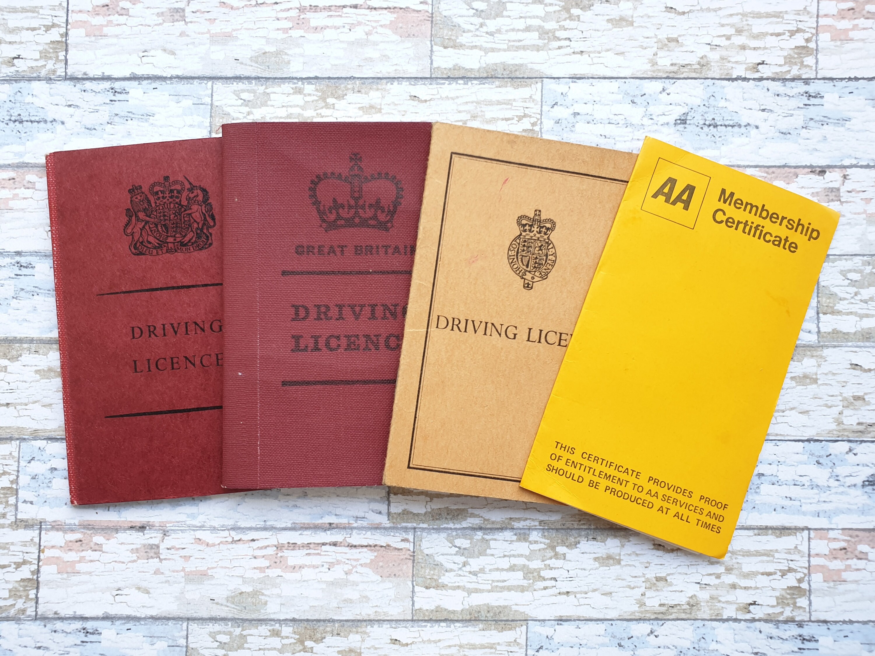 1960-70's Driving Licenses Official Card Books | Etsy UK