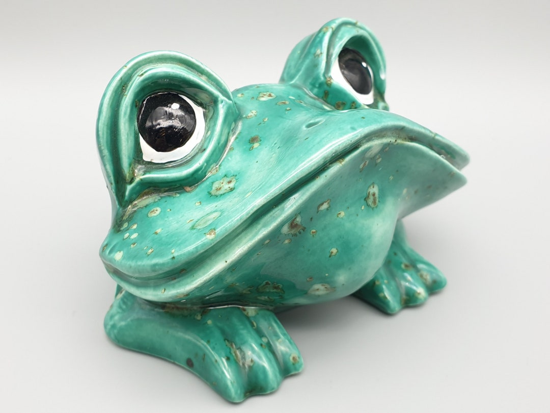 Vintage Arnel's Pottery Frog - Wonderful Striking Design - Handpainted ...