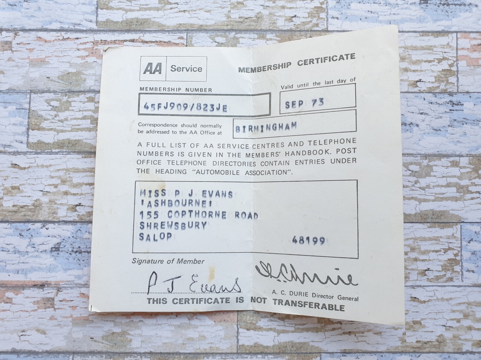 1960-70's Driving Licenses Official Card Books | Etsy UK