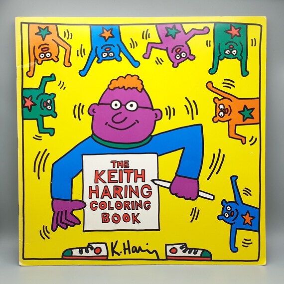 RARE 1992 Keith Haring Coloring Book Original Form the - Etsy