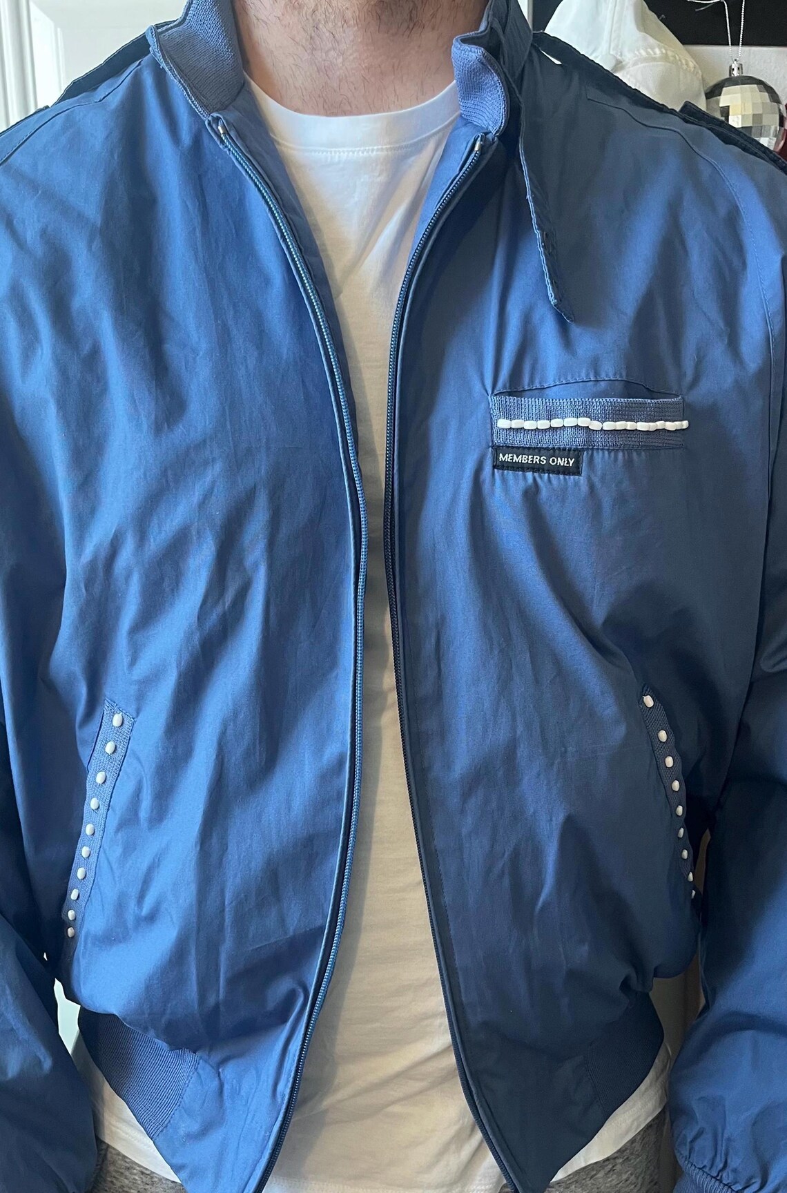Embroidered Pigeon Blue Vintage Members Only Jacket Size Unisex 40 L - Etsy