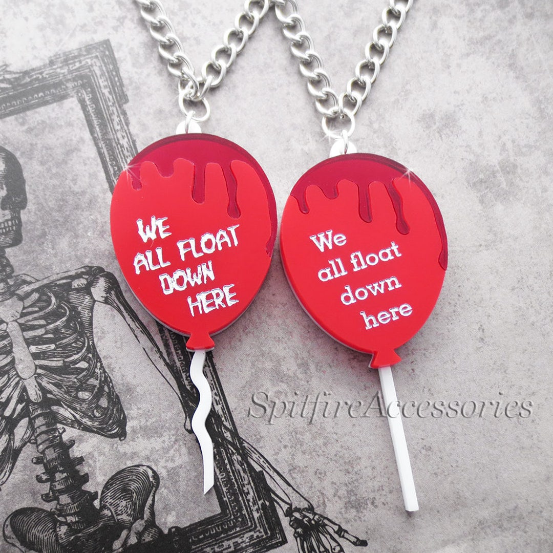 Scary Clown Balloons- Blood Splatter, 2 VARIATIONS, Red Balloon, We All ...