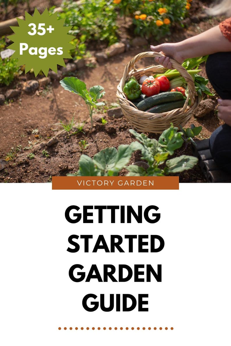 Victory Garden Planner Printable, Vegetables & Herbs, How-to, Harvest, Organizer, Layout, Plants ...