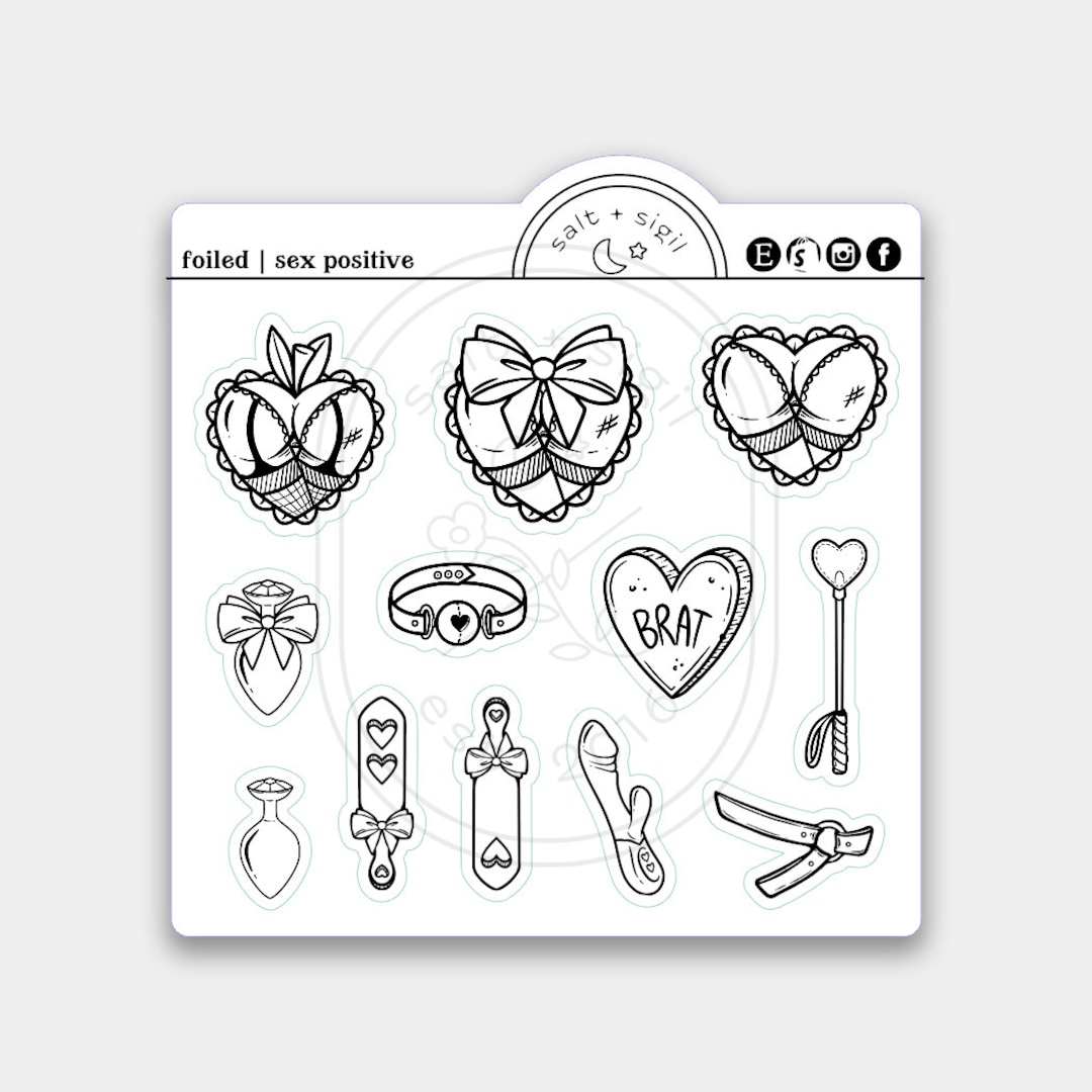 Sex Positive Foil Icons Etsy