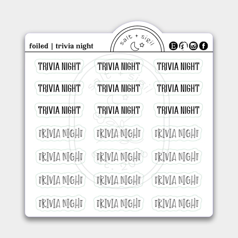 Trivia Night Decor - Etsy