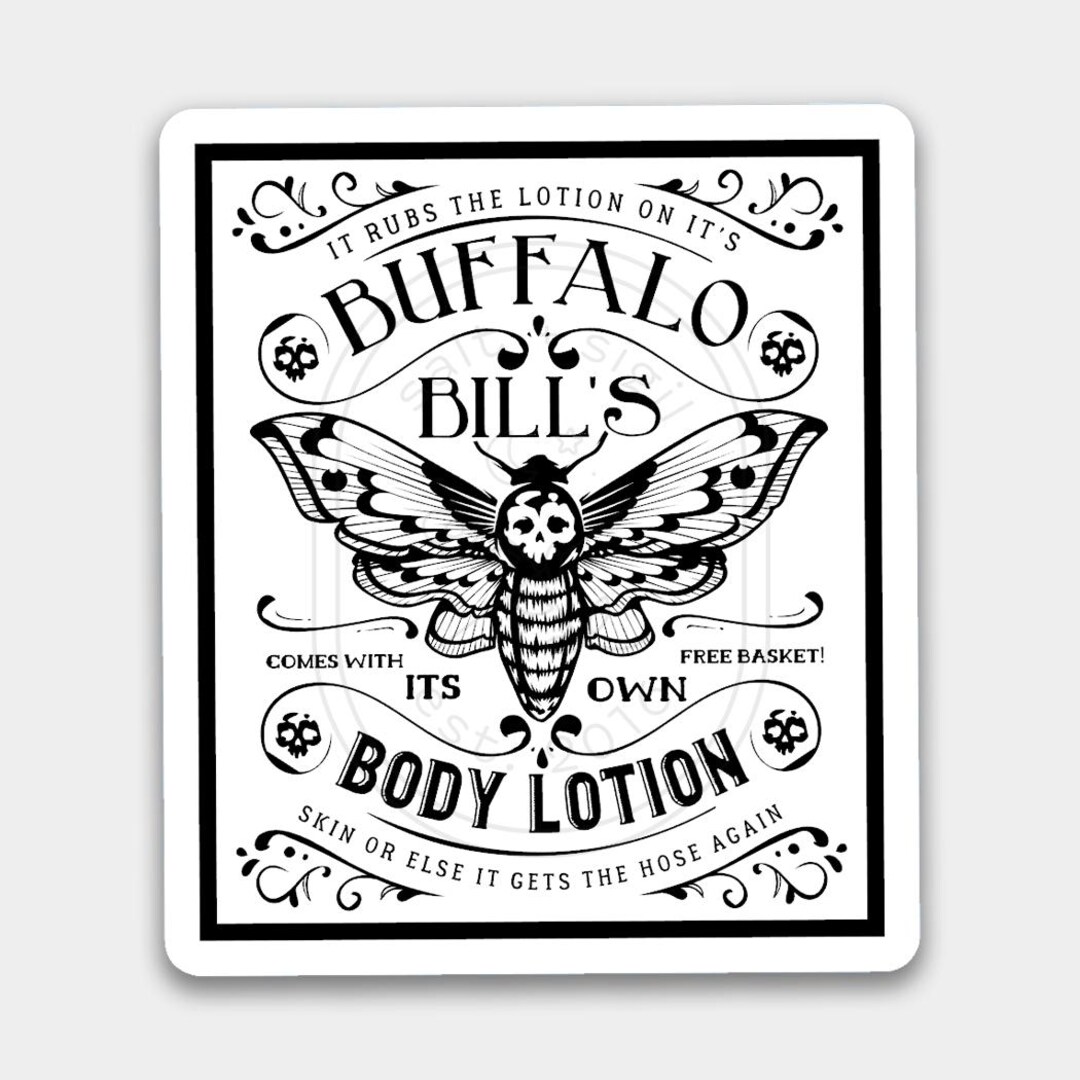 Buffalo Bill's Lotion // Foil Die Cut - Etsy