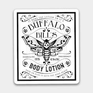 Buffalo Bill's Lotion // Foil Die Cut - Etsy