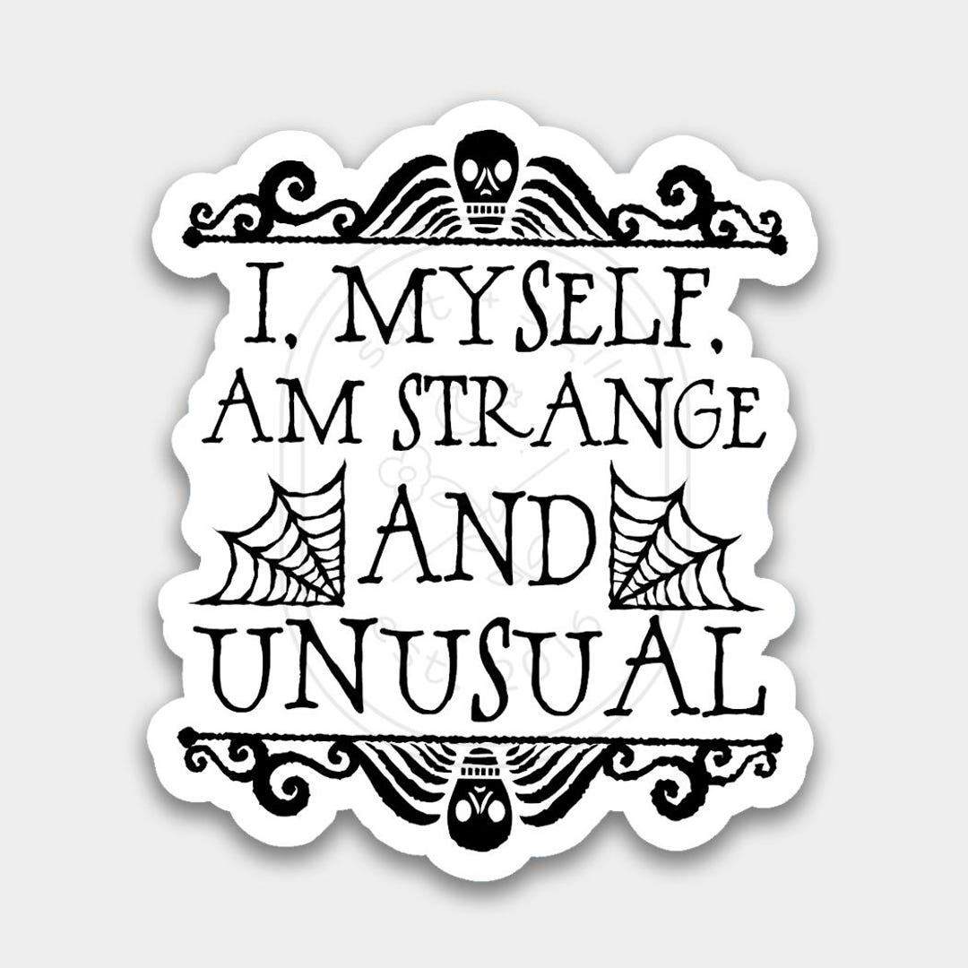 Strange & Unusual // Foil Die Cut - Planner Stickers, Gift, Halloween ...