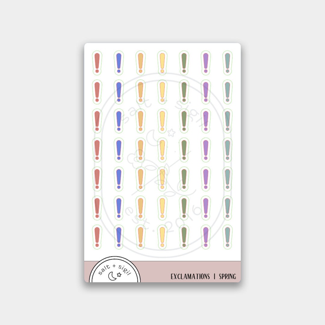 Exclamation Points // Tiny Icons - Etsy
