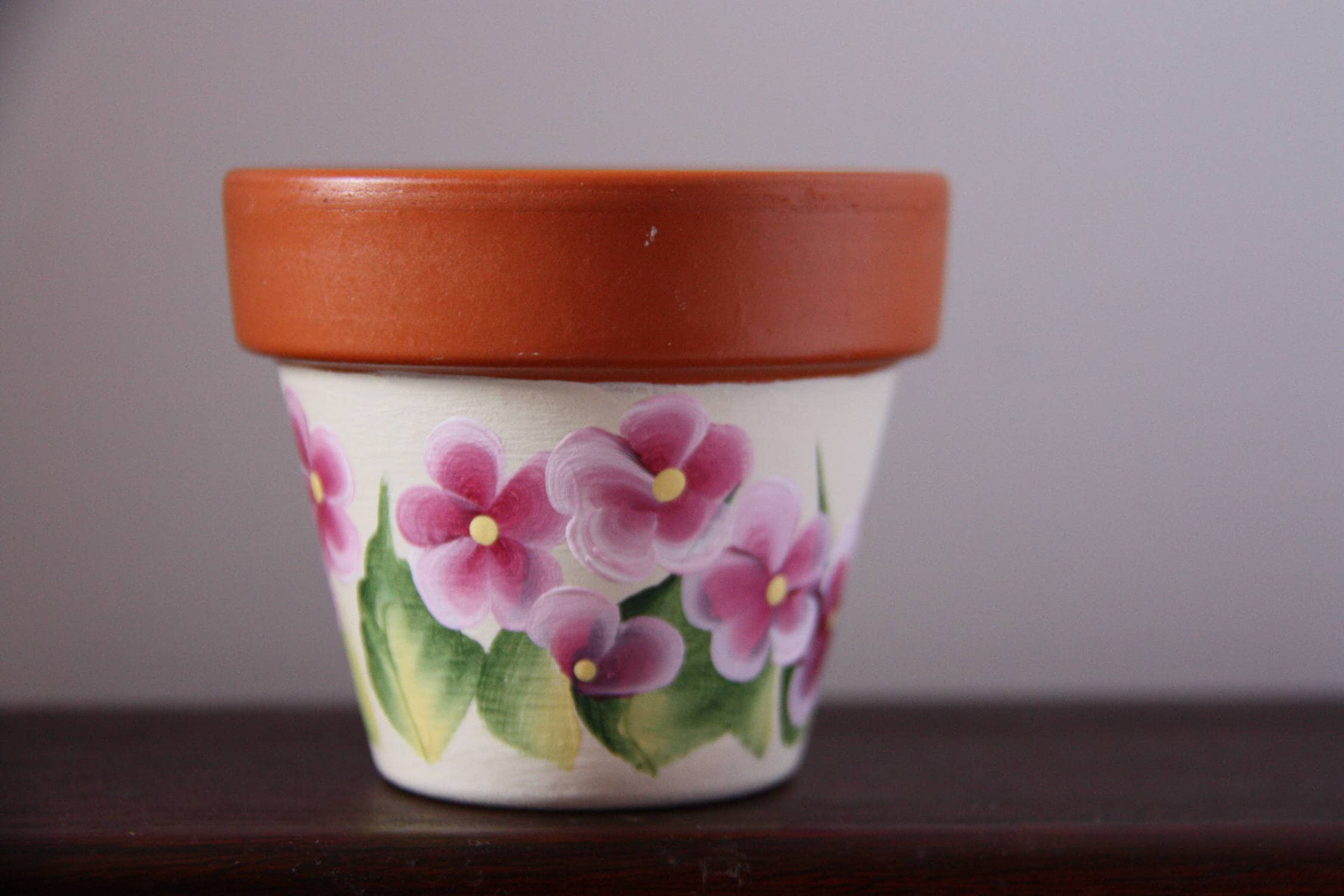 Mini Hand Painted Flower Pots, Succulent Pot, Flower Pot Party Favors ...