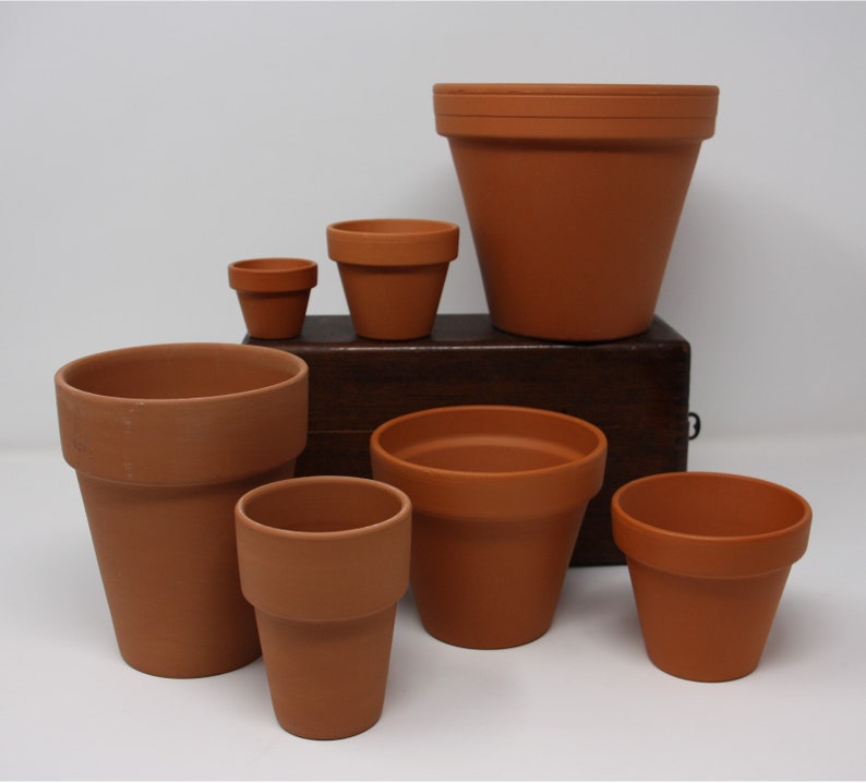 Mini Hand Painted Flower Pots, Succulent Pot, Flower Pot Party Favors ...