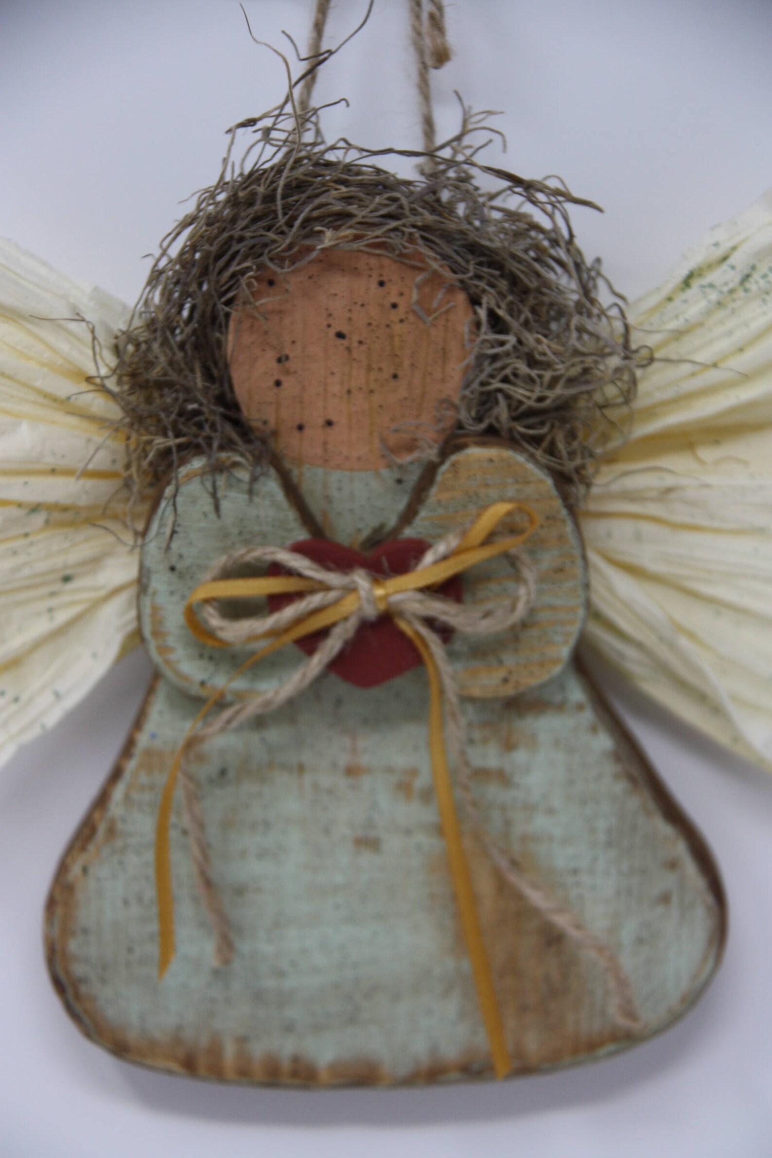 Primitive Country Wood Angel Wall Art Christmas Folk Art | Etsy