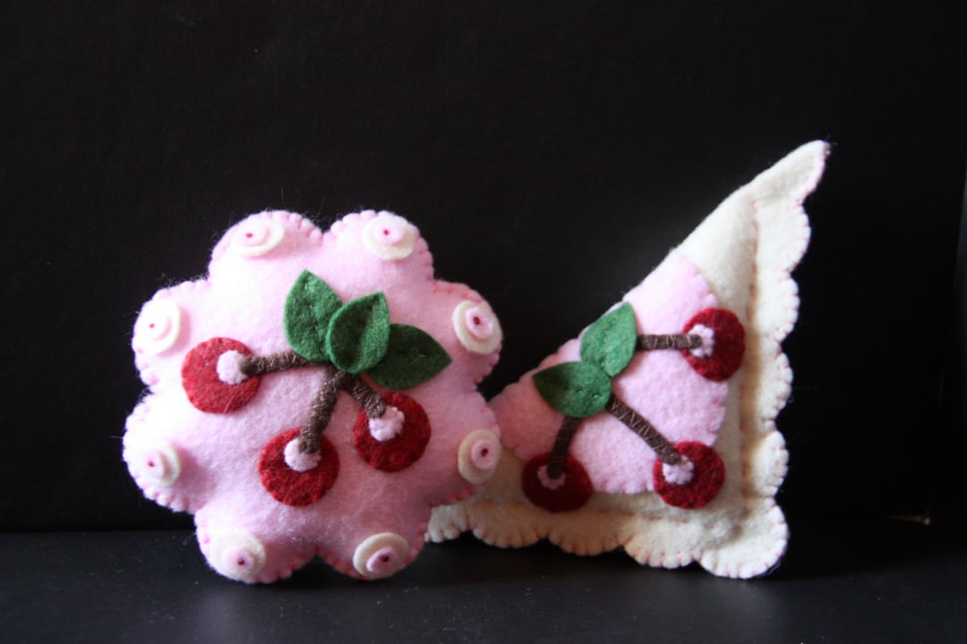 Handmade Felt Cherry Applique Pin Cushion Sewing Notion, Sewing Gift - Etsy