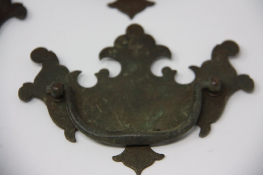 Vintage Brass Drawer Pulls Colonial Hardware Architectural Salvage - Etsy