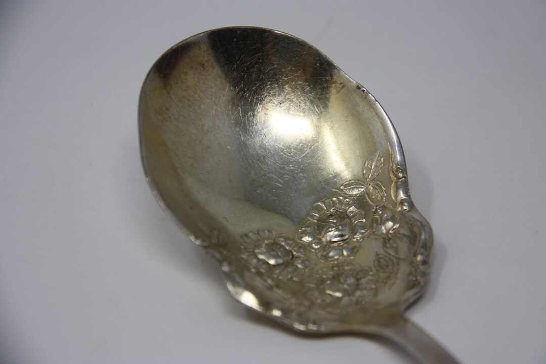 Vintage R C Co Roses Silverplate Serving Spoon Silverware - Etsy