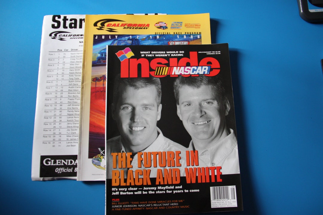 California Speedway Vintage Racing Program July 17-19, 1998 - Etsy