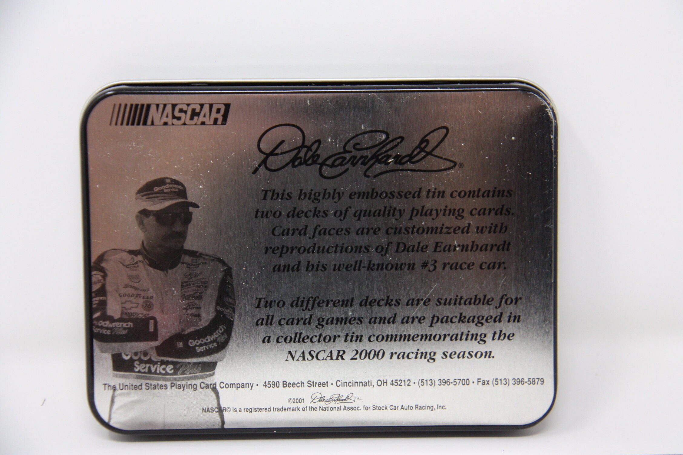 Dale Earnhardt Playing Cards in Embossed Commemorative Tin Box - Etsy