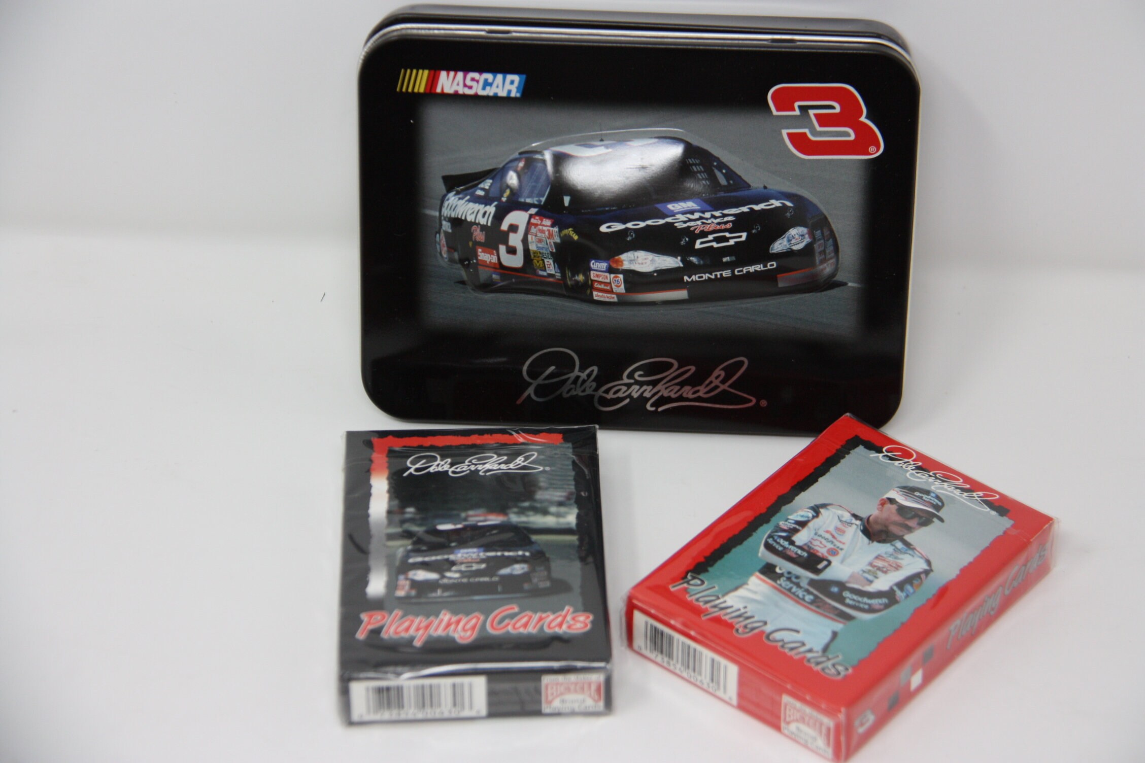 Dale Earnhardt Playing Cards in Embossed Commemorative Tin Box - Etsy