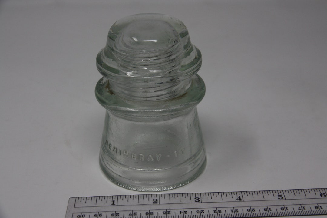Vintage Hemingray 17 Glass Insulator Telegraph Telephone Memorabilia ...