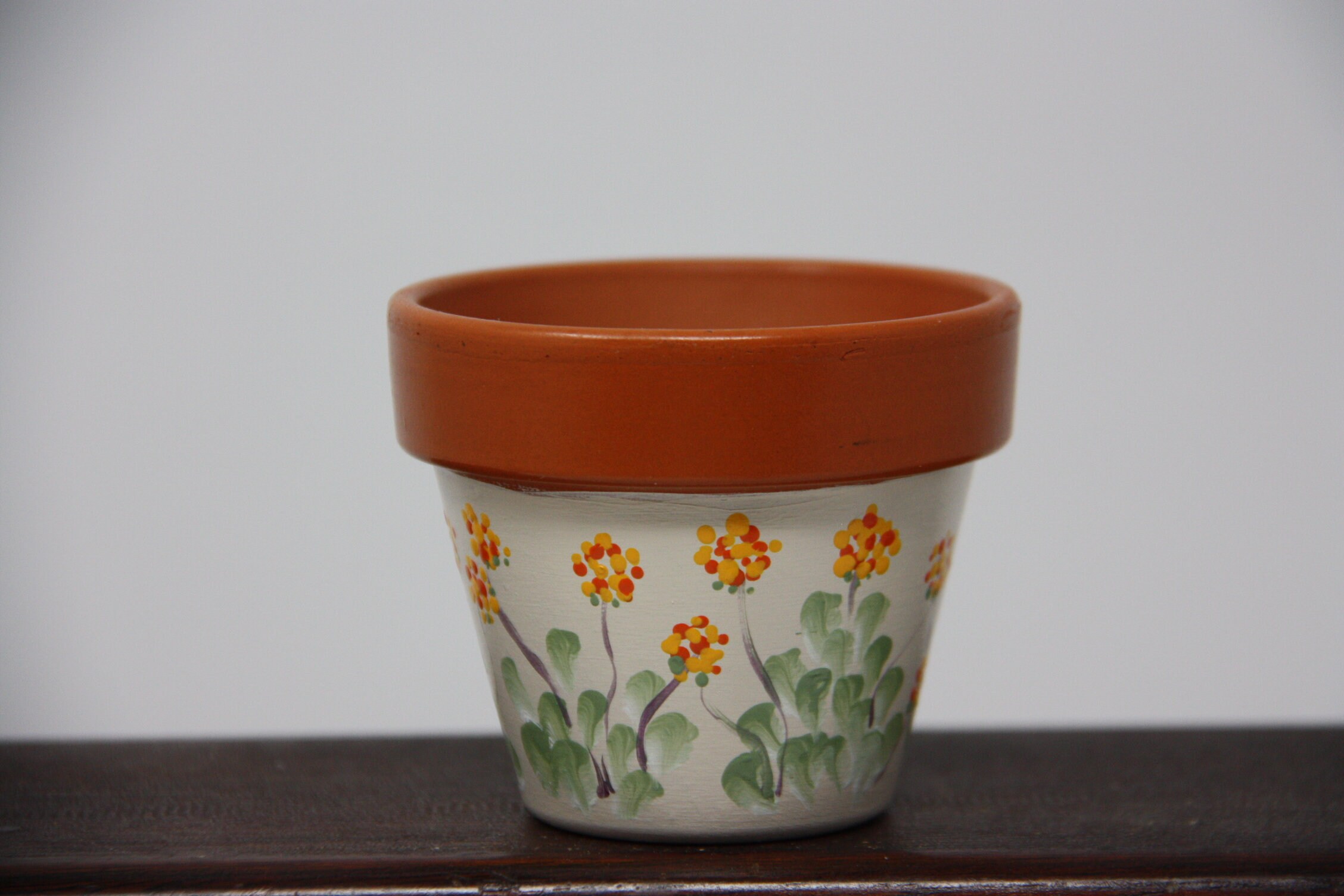 Mini Hand Painted Flower Pots, Succulent Pot, Flower Pot Party Favors ...