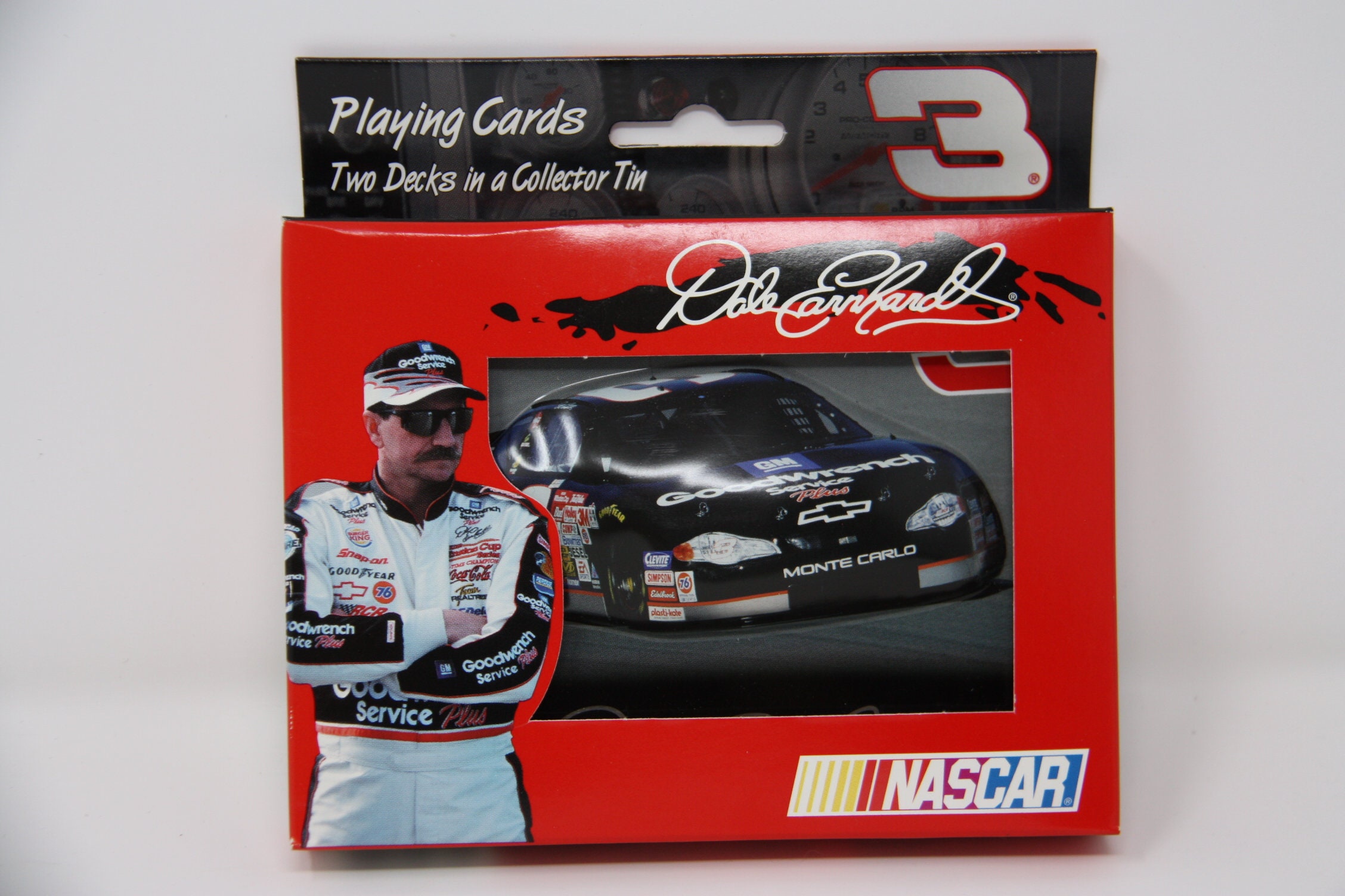 Dale Earnhardt Playing Cards in Embossed Commemorative Tin Box - Etsy