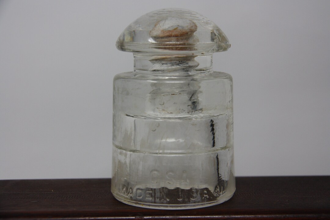 Vintage Clear Glass Insulator Pyrex Telegraph Telephone Memorabilia - Etsy
