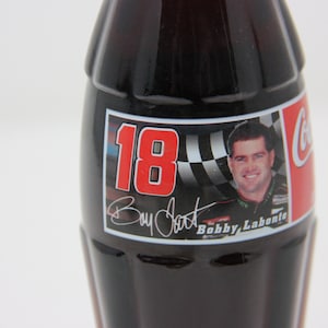 Coca-cola Bobby Labonte #18 NASCAR® 8 Oz. Commemorative Bottle - Etsy