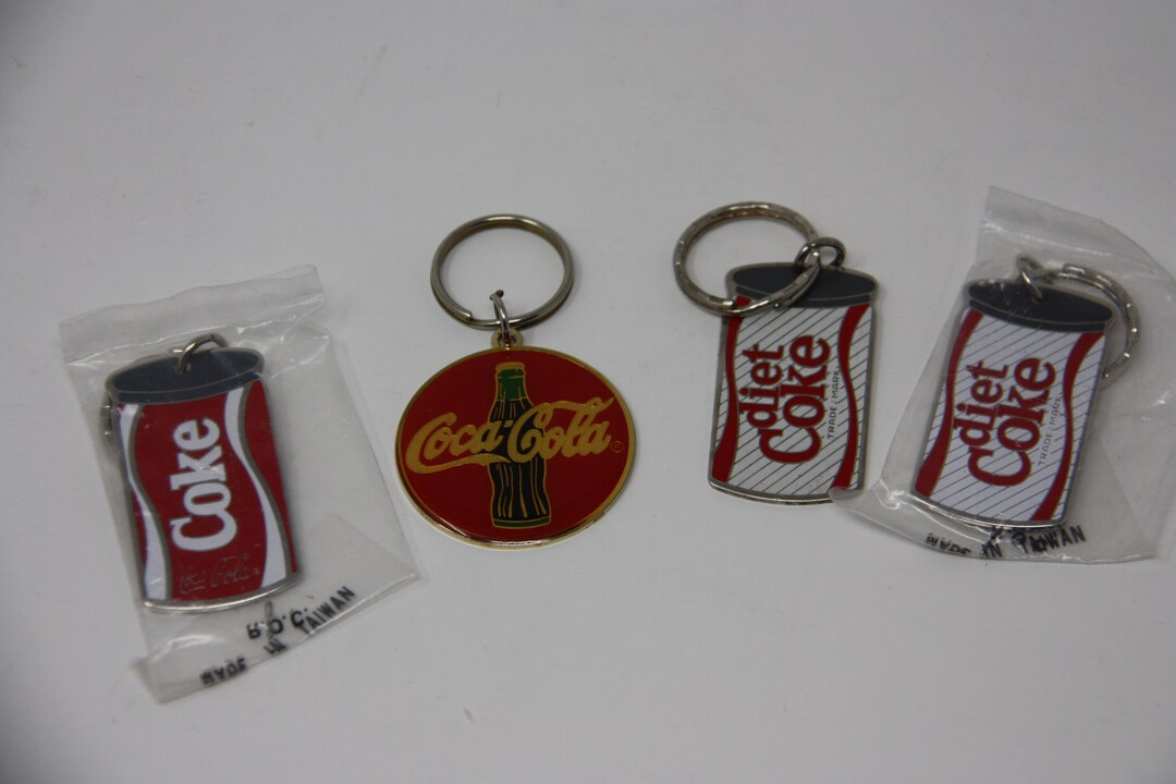 Vintage Coca Cola Metal Enamel Key Ring Purse Backpack Charm - Etsy