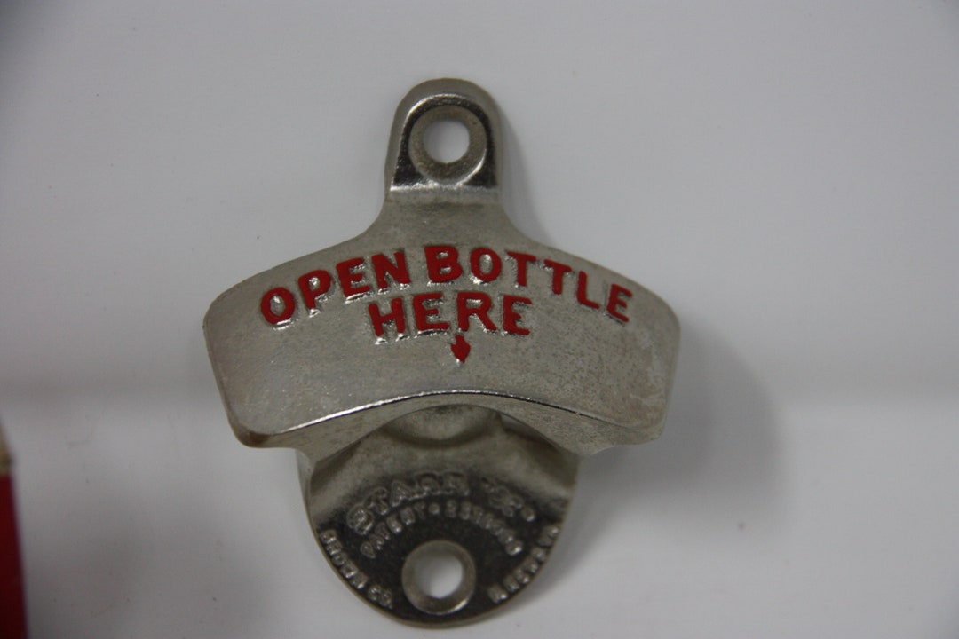 Starr X Wall Mount Bottle Opener Open Bottle Here - Etsy