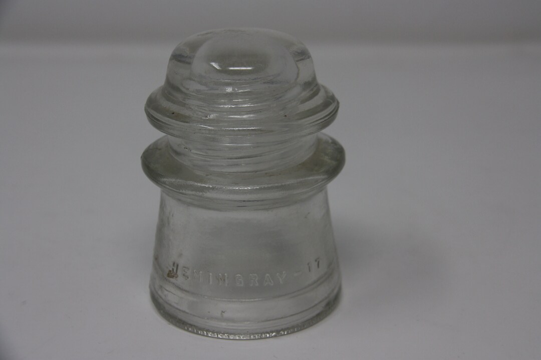 Vintage Hemingray 17 Glass Insulator Telegraph Telephone Memorabilia (2 ...