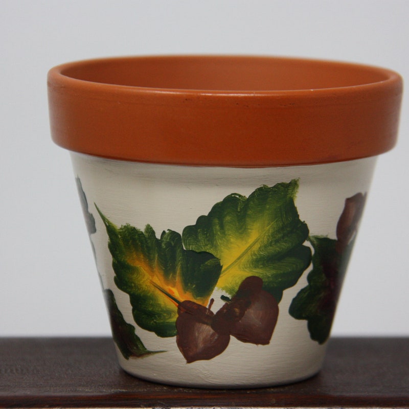 Fall Clay Pot - Etsy