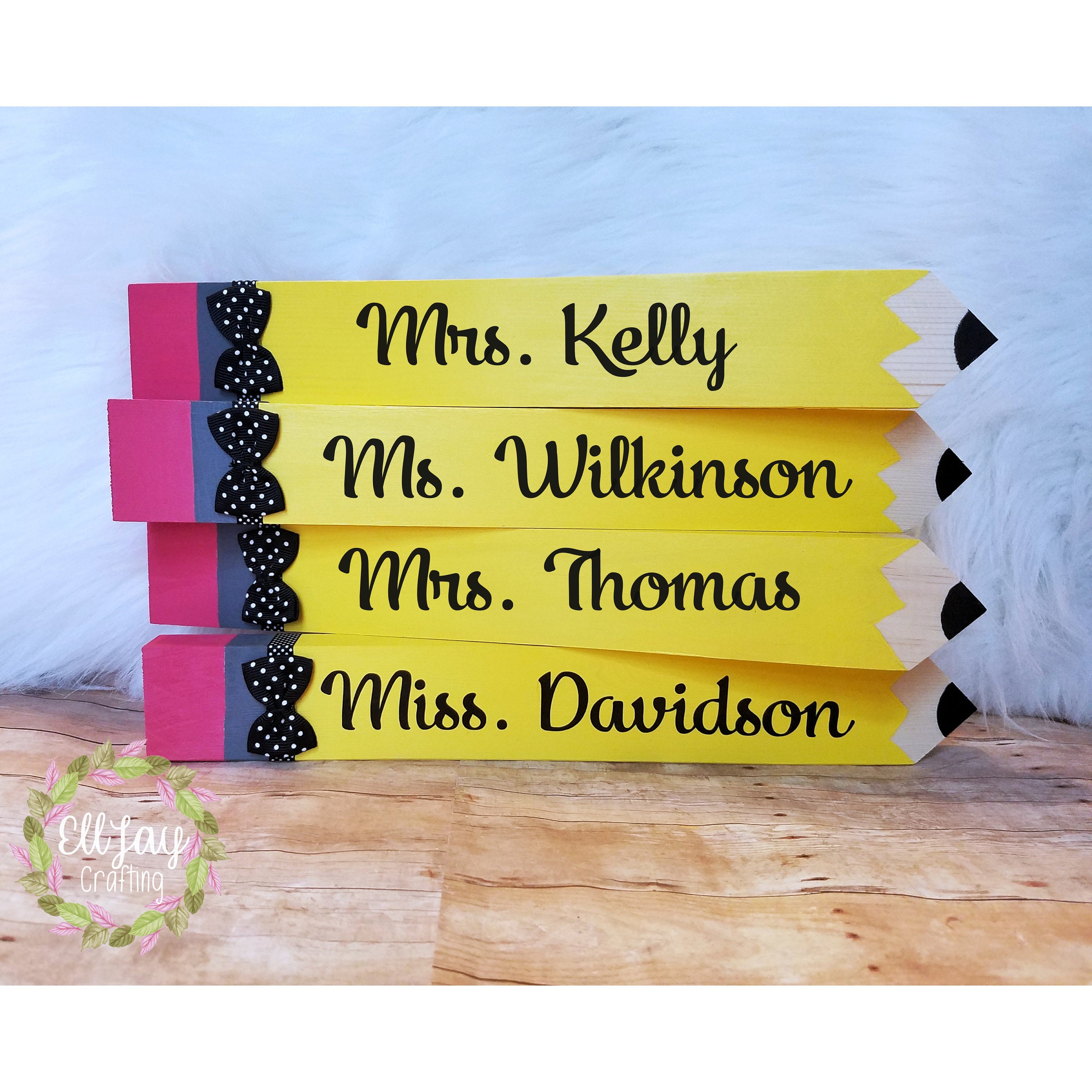 Teacher pencil sign Educator sign Teacher gift Teacher | Etsy