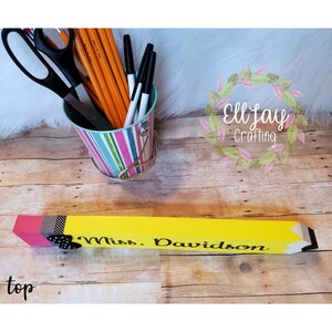 Teacher Pencil Sign, Educator Sign, Teacher Gift, Teacher Appreciation ...