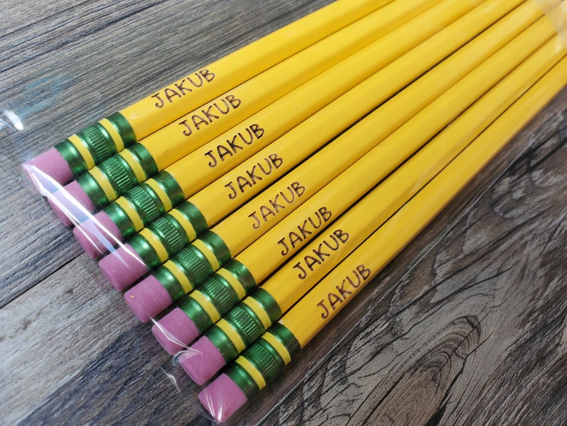 Personalized Pencils Custom Engraved Pencils Back to School | Etsy