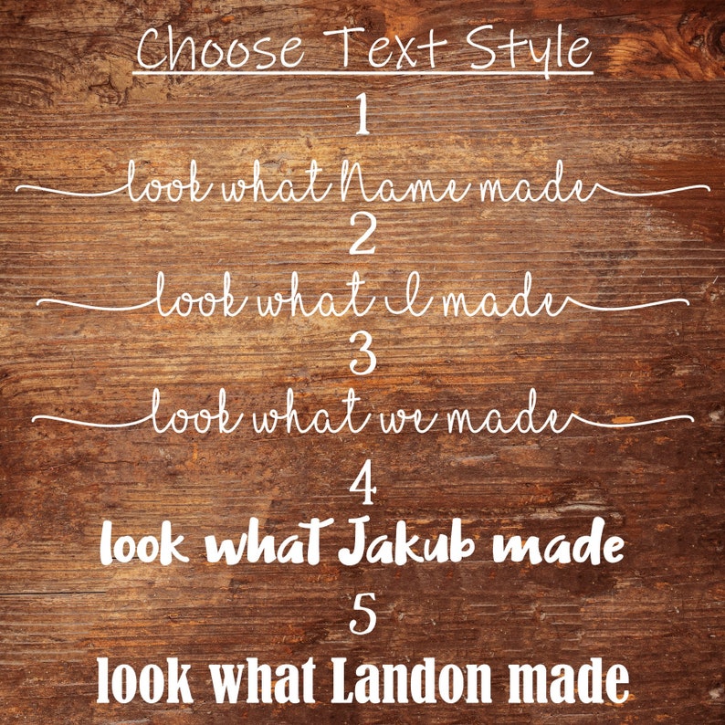 Personalized 22 Look What I Made Wall Hanging Sign - Etsy