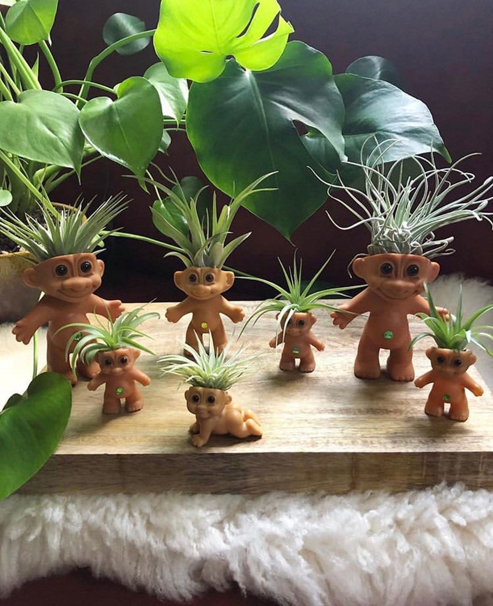 Kid Plantroll Troll Doll W/ Plant Hair | Etsy