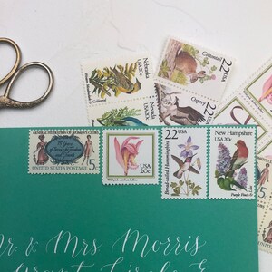 Spring Time Unused Vintage Postage Stamps For 5 Letters | Etsy
