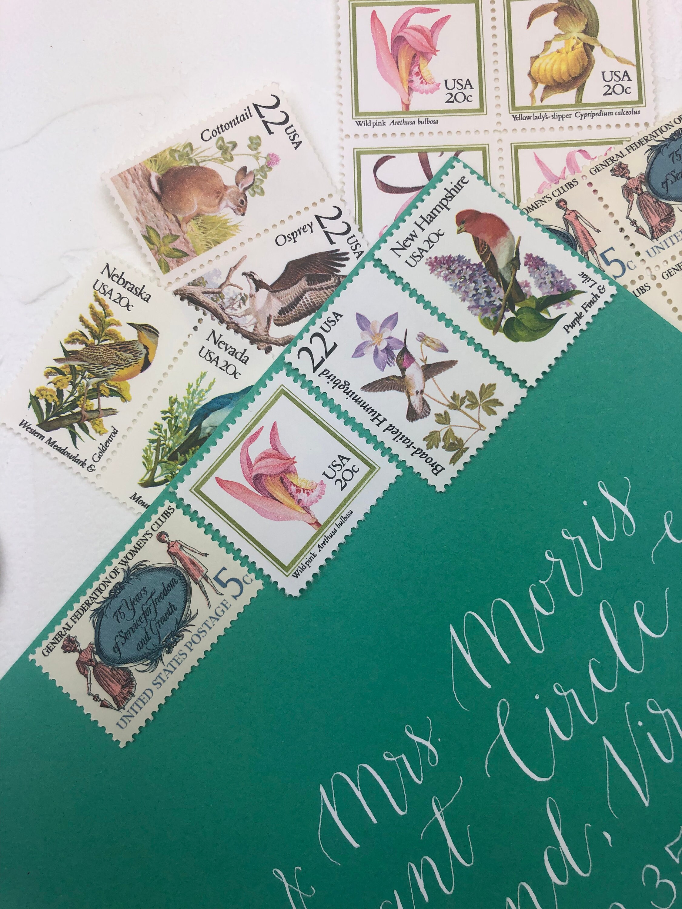 Spring Time Unused Vintage Postage Stamps for 5 Letters - Etsy